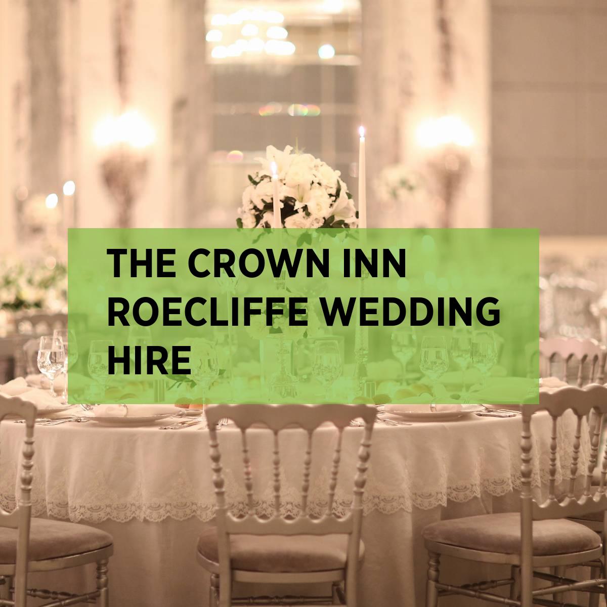The Crown Inn Roecliffe Wedding Hire • Expo Hire UK