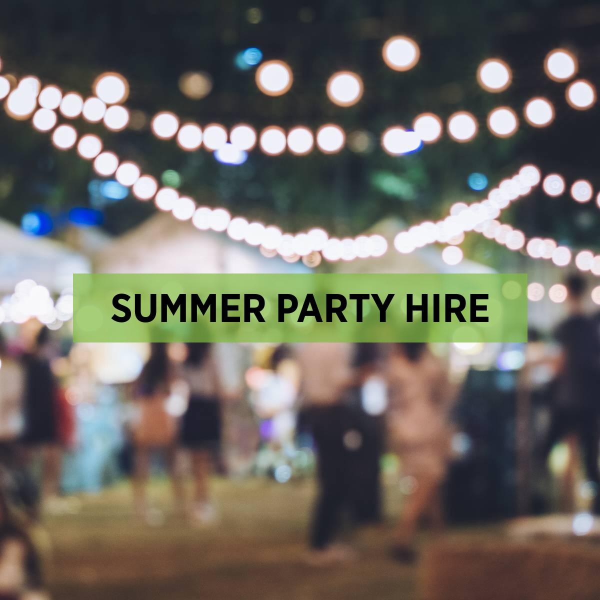 Summer Party Hire | Outdoor Furniture & Equipment | Expo Hire
