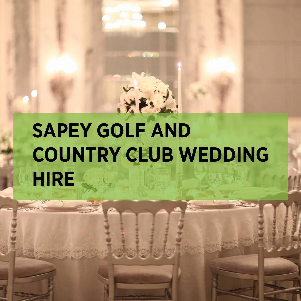 Sapey Golf & Country Club Wedding Hire • Expo Hire UK