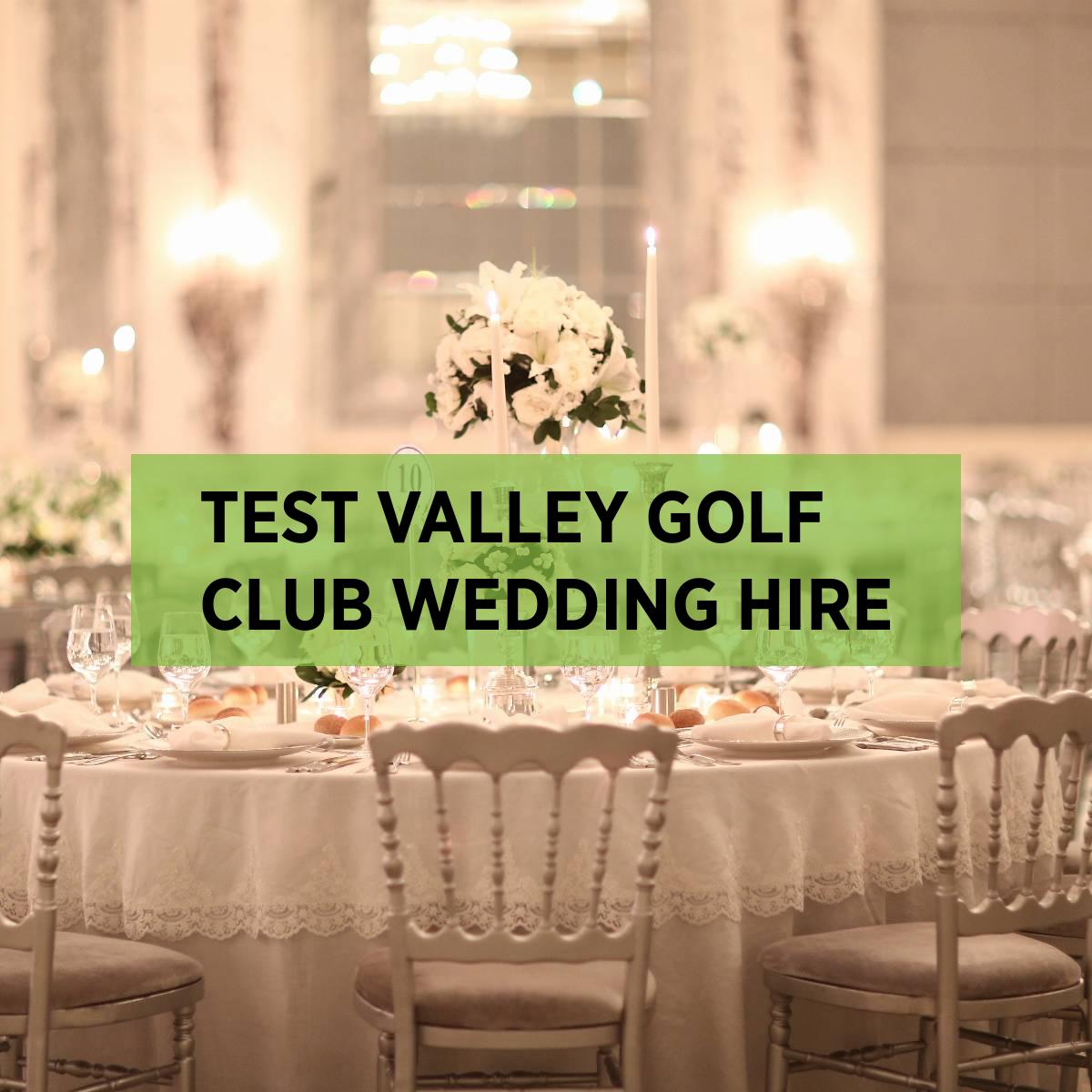 Test Valley Golf Club Wedding Hire • Expo Hire UK
